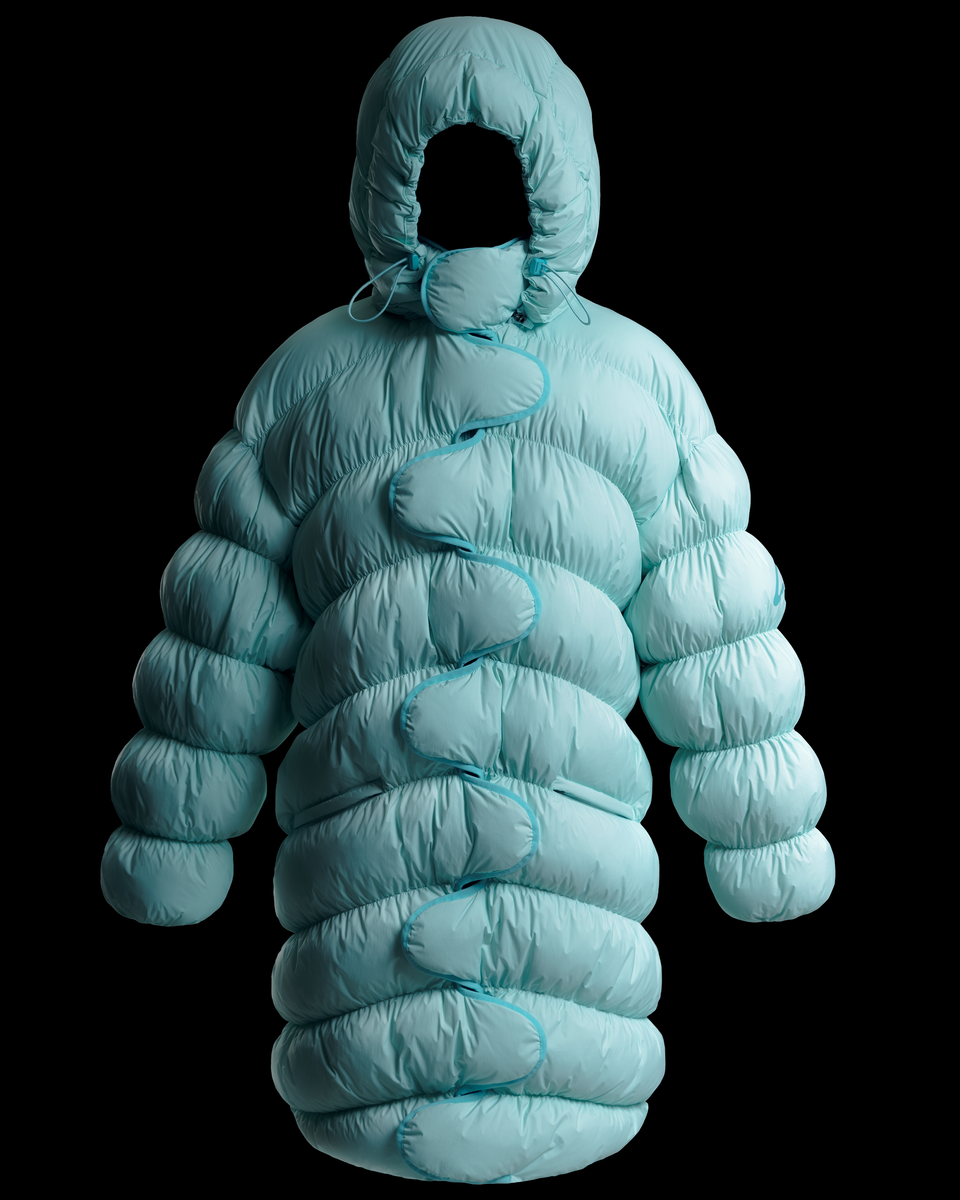 Puffer Coat - Blue – Huni Design