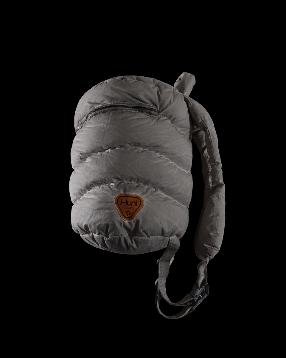 Puffer Backpack - Light Grey – Huni Design