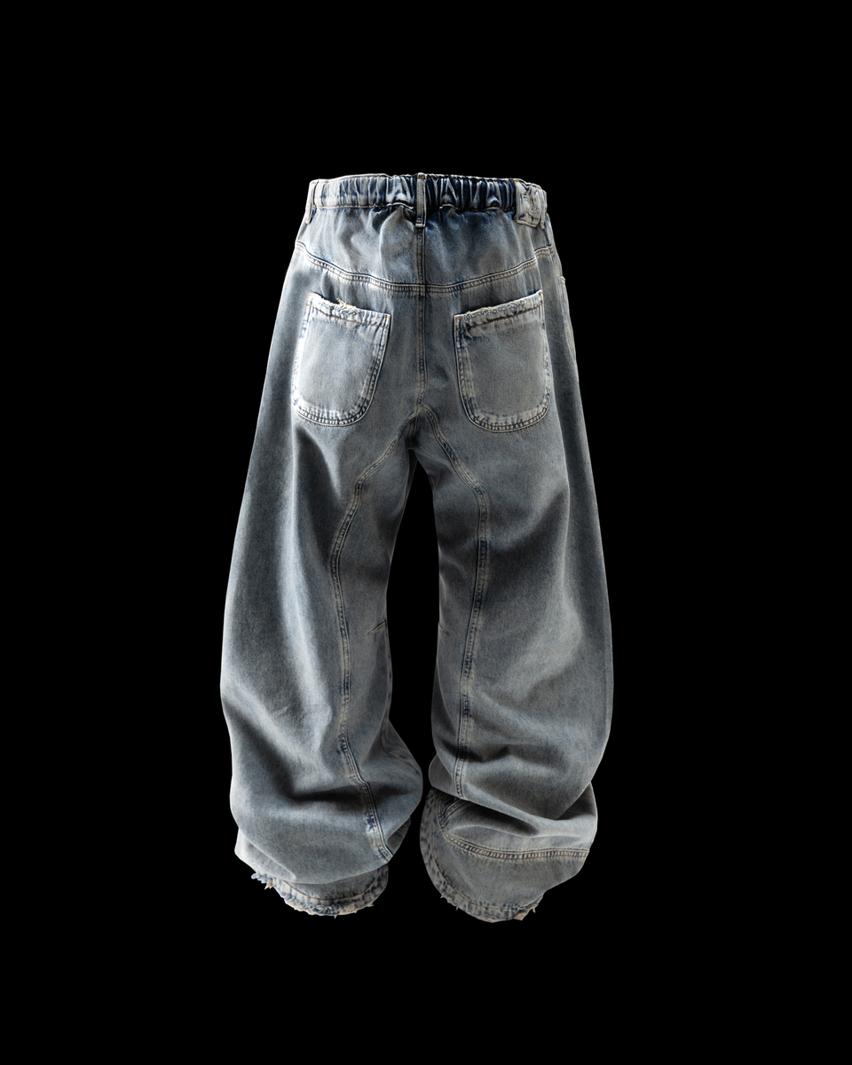 Wavy Jeans - Stone Blue – Huni Design